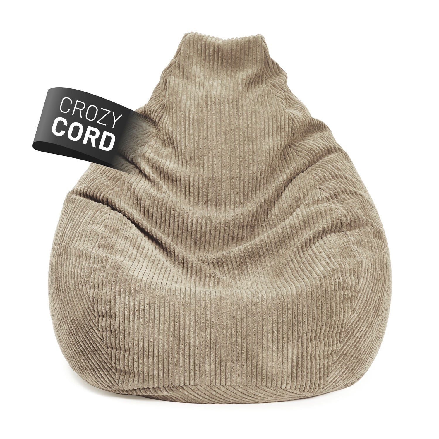 LUMALAND Sitzsack GIANT aus der Cord-Reihe, 135 x 100 cm - Bezug soft ...