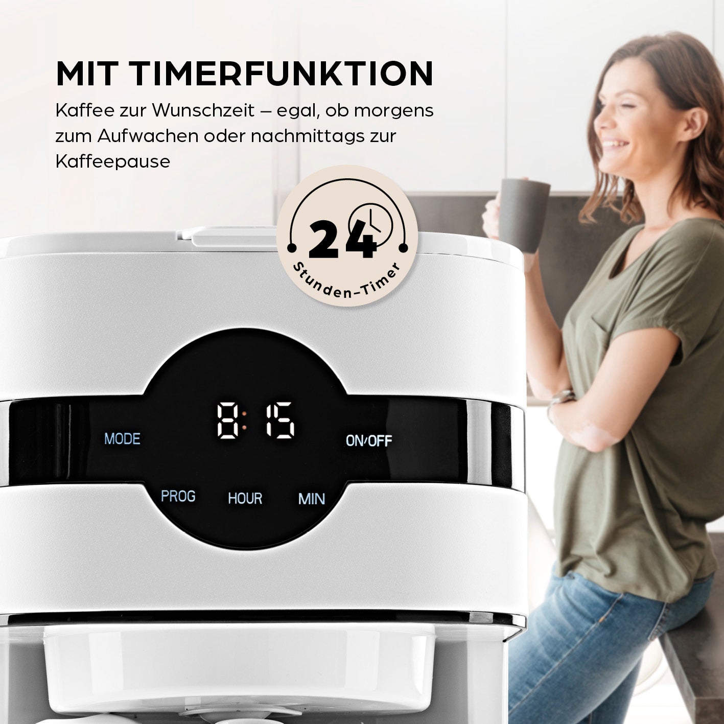 Barista Filterkaffeemaschine Touch Iso mit Isolierkanne, LED-Touchdisp ...