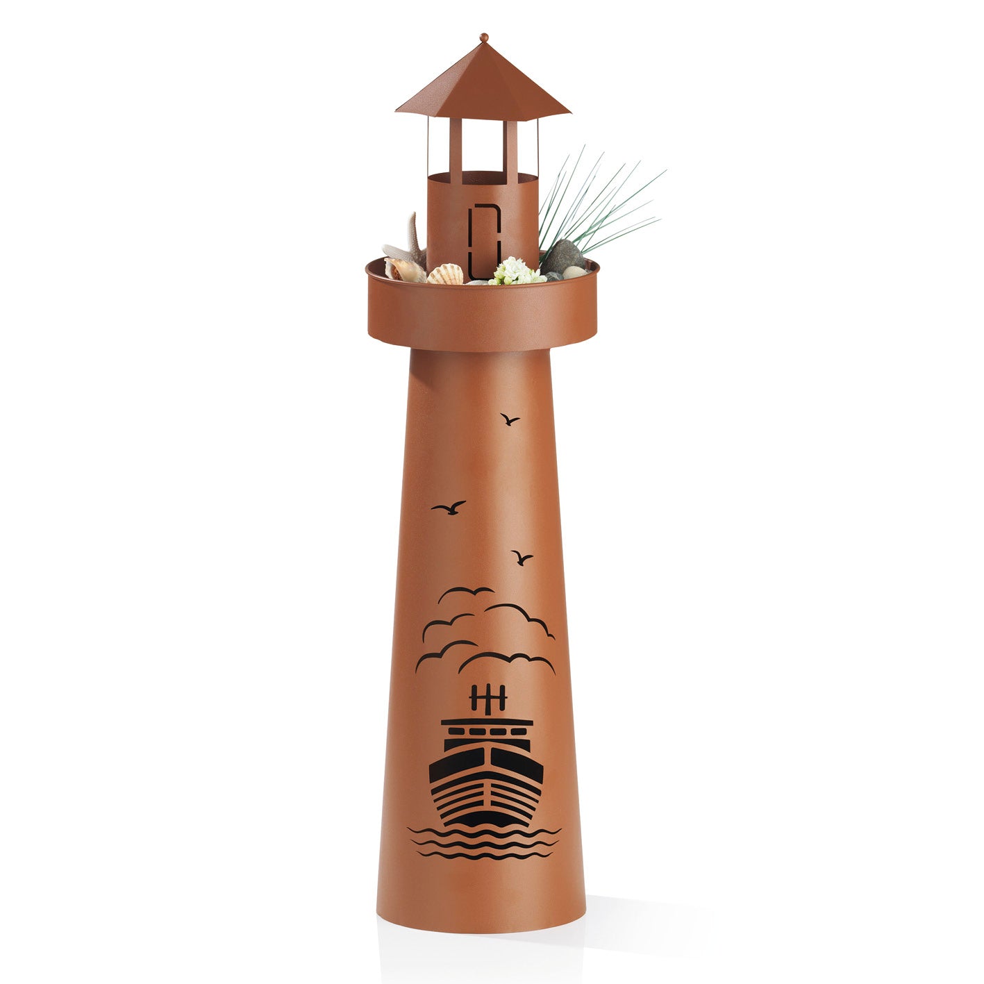 GARVIDA LED-Dekosäule Leuchtturm - 70 cm - braun – TV-Werbung unser ...